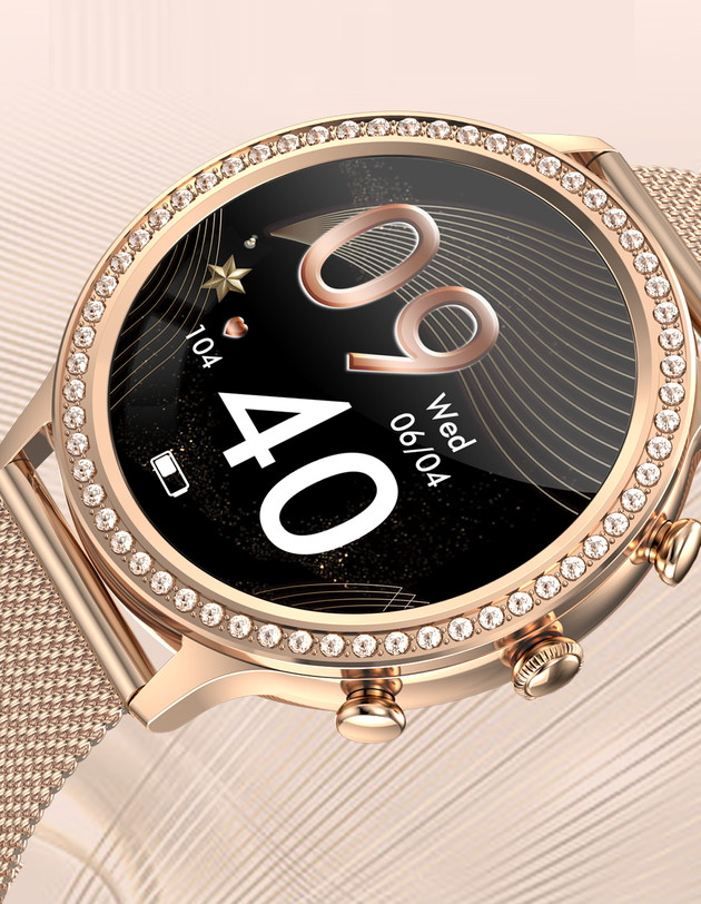 Купить Умный Смарт Часы Женские Розовое Золото Smart Iq Girl Gold ...