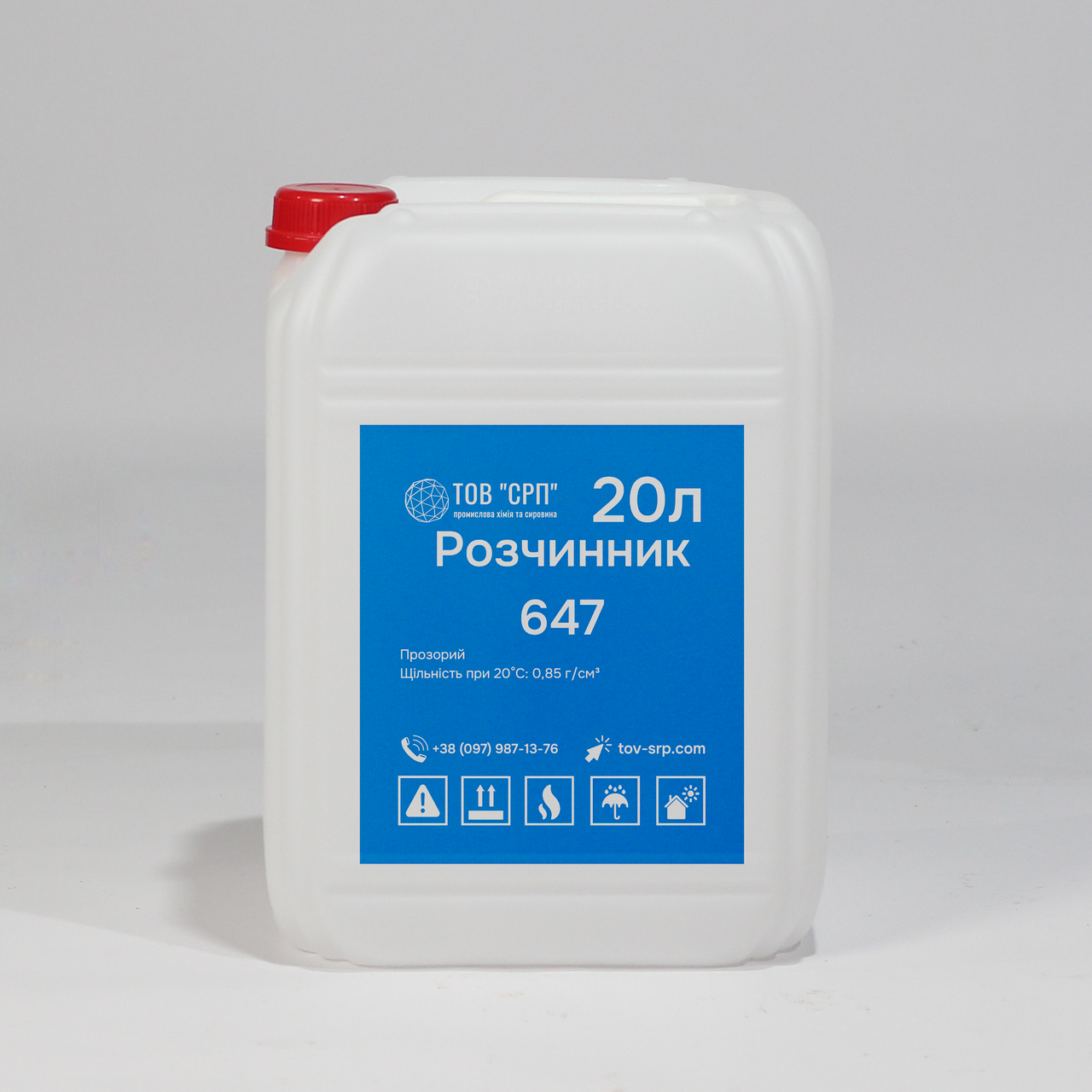 Растворитель Р-647 прозрачный в канистрах 20л (ID#1139454903), цена ...