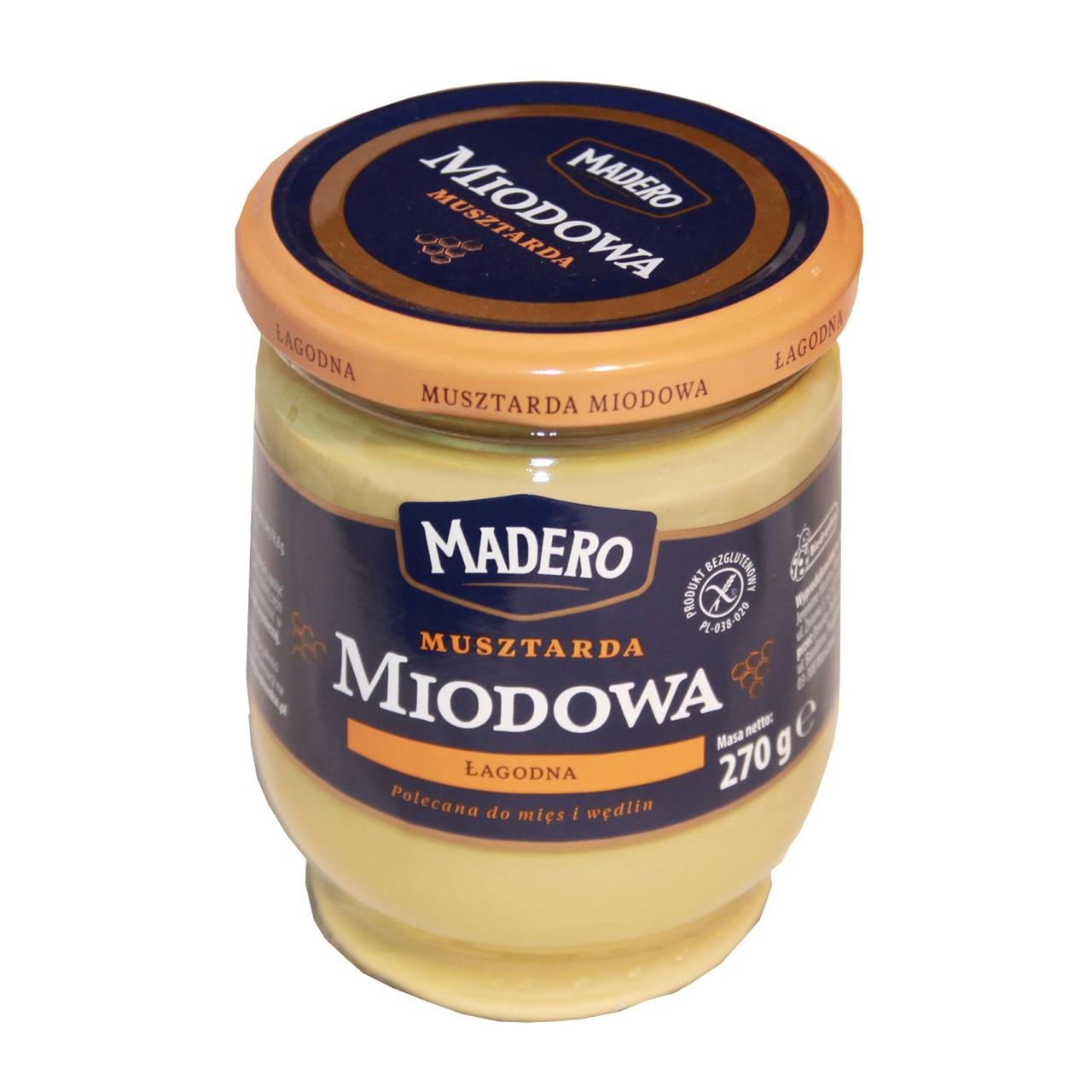Купить Горчица медовая Madero Miodova 270g, цена 65 ₴ — Prom.ua (ID ...
