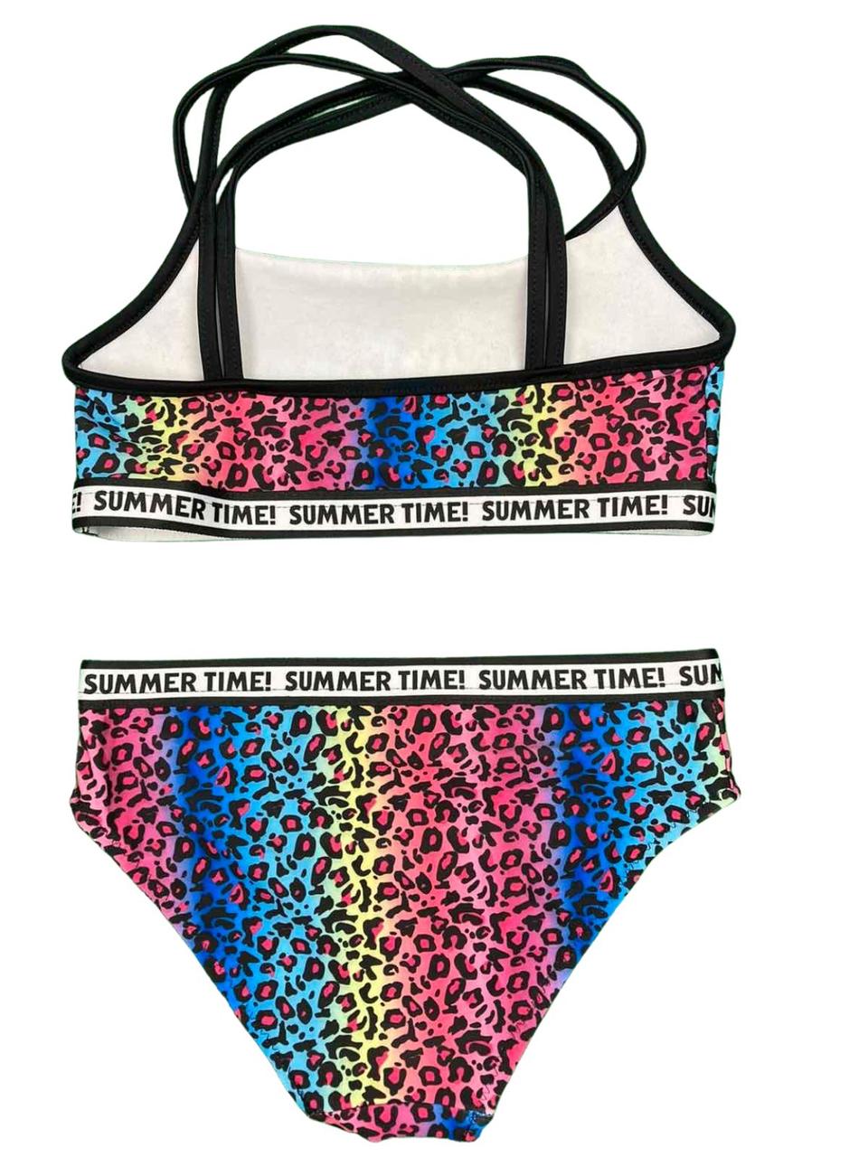 Купальник раздельный Keyzi 122 Леопардовый Colorful leaves smal (ID ...