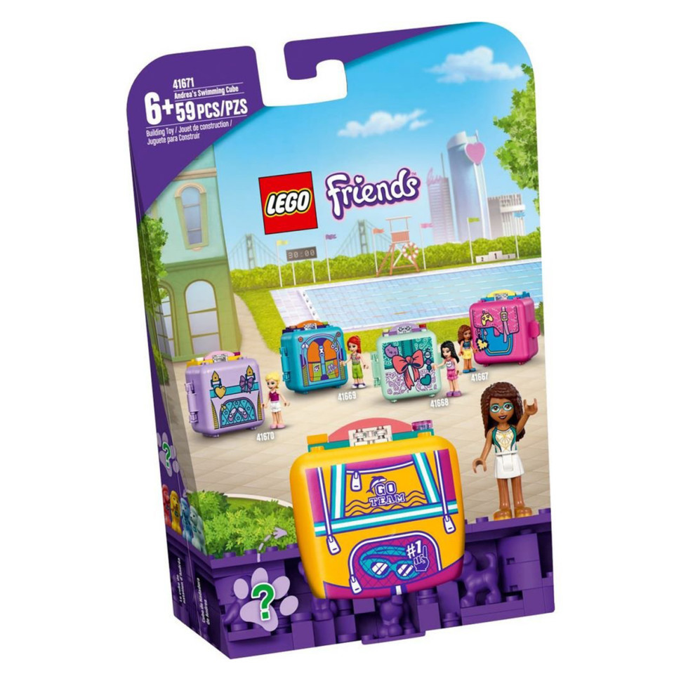 Конструктор Плавательный куб Андреа LEGO 41671, 59 деталей, Time Toys ...