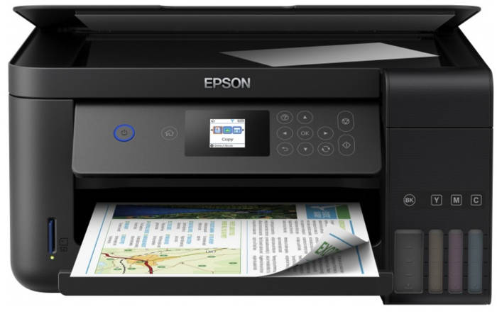 Epson БФП ink color A4 EcoTank L4160 33_15 ppm USB Wi-Fi 4 inks Black ...