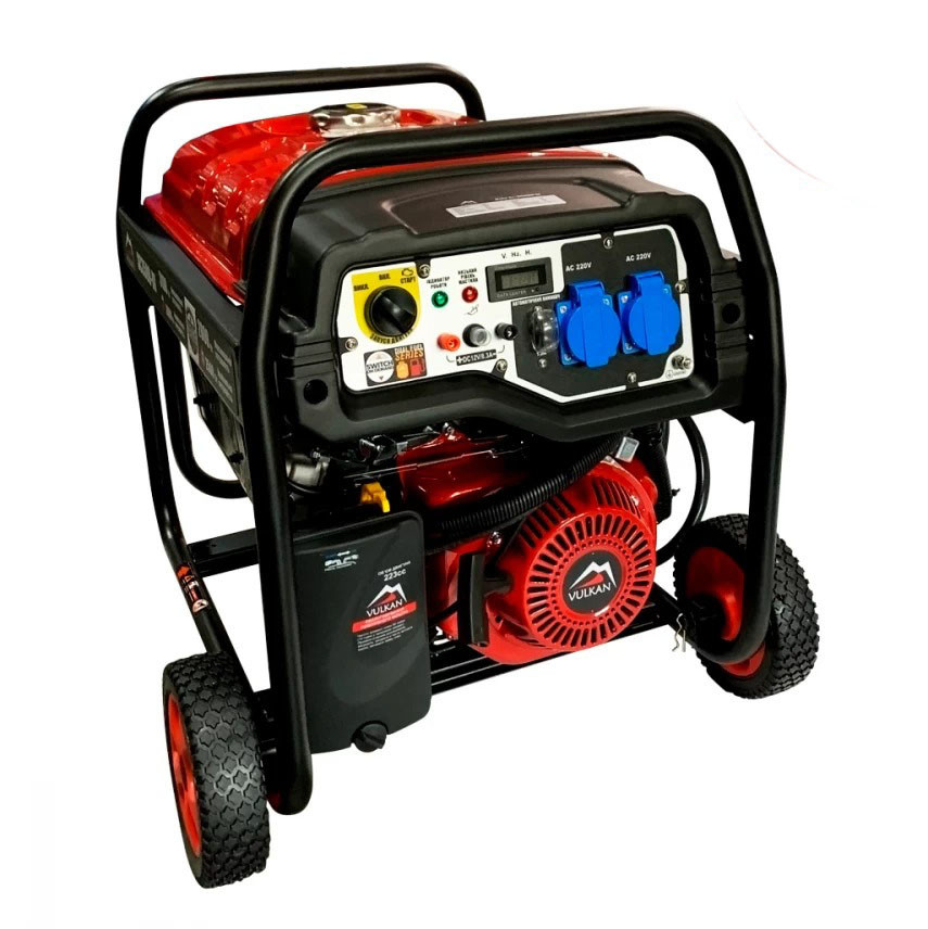 Генератор газобензиновый Vulkan SC3500-III [2.8 кВт-3.1 кВт / 2 х 220В ...