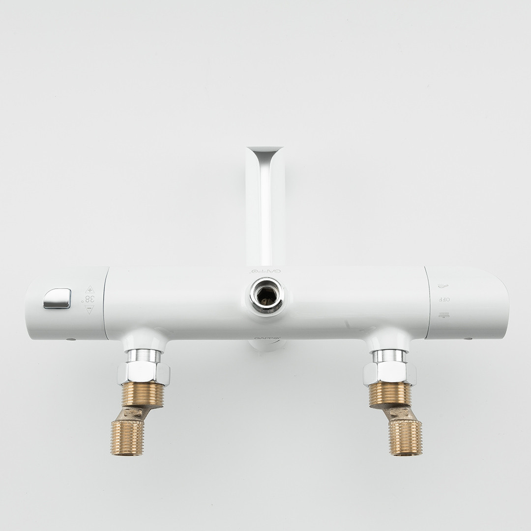 Купить Душова система з термостатом GAPPO G2403-58, вилив - перемикач на лійку 3 режими, білий ...