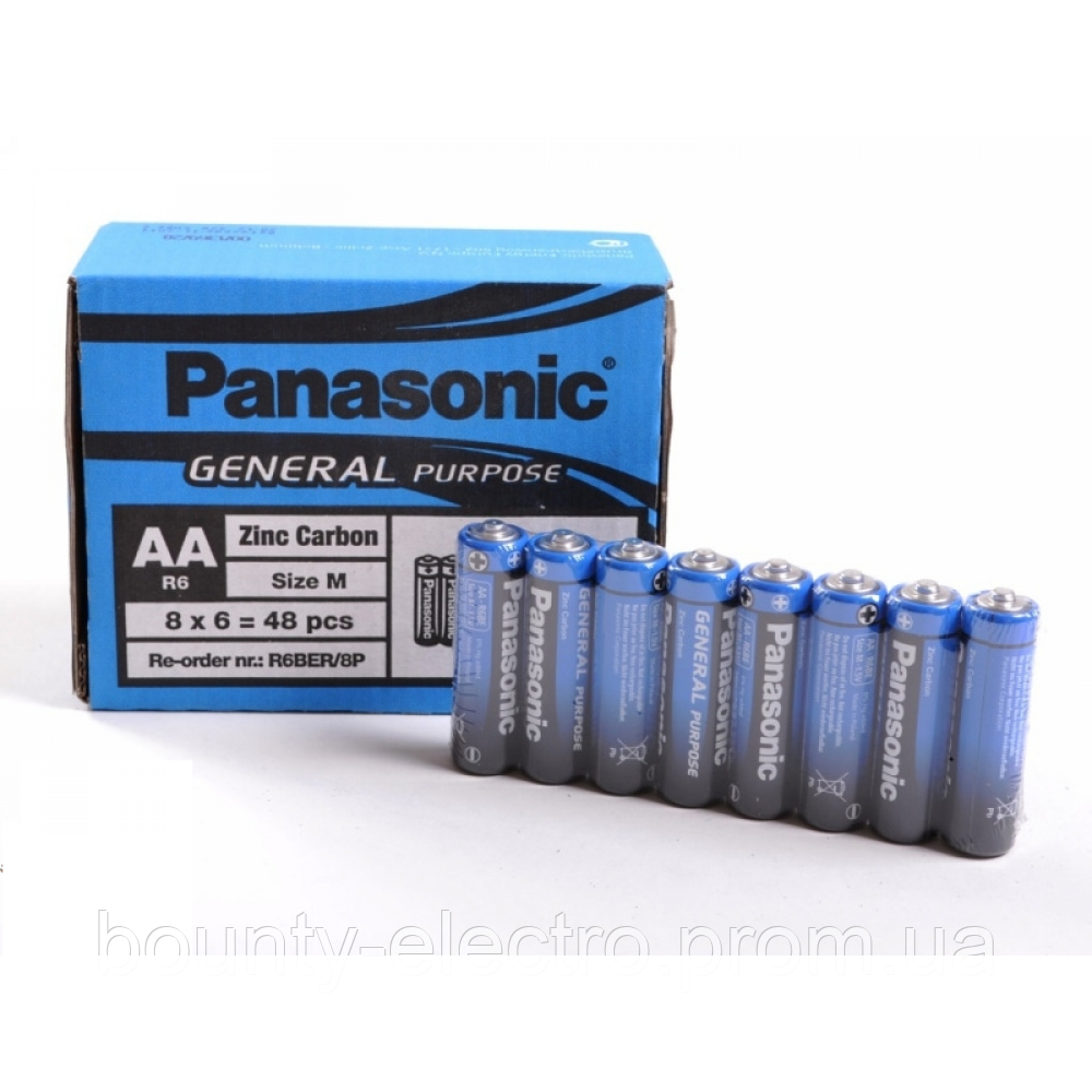 Купить Батарейки Panasonic General Purpose R6 AA, цена 6.20 ₴ — Prom.ua ...