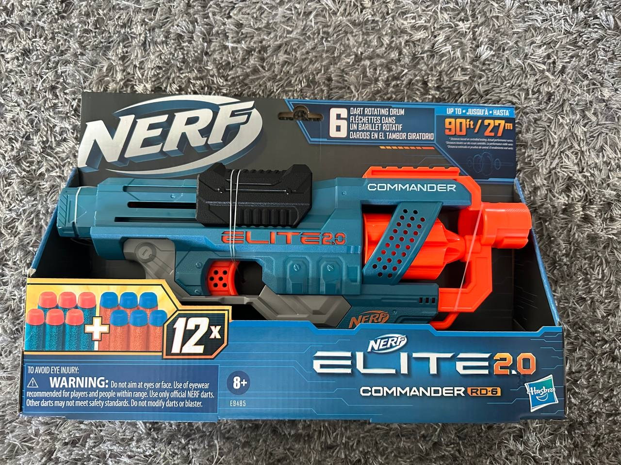 Бластер Нерф Еліт Командер Nerf Elite 2.0 Commander RD-6 Blaster ...