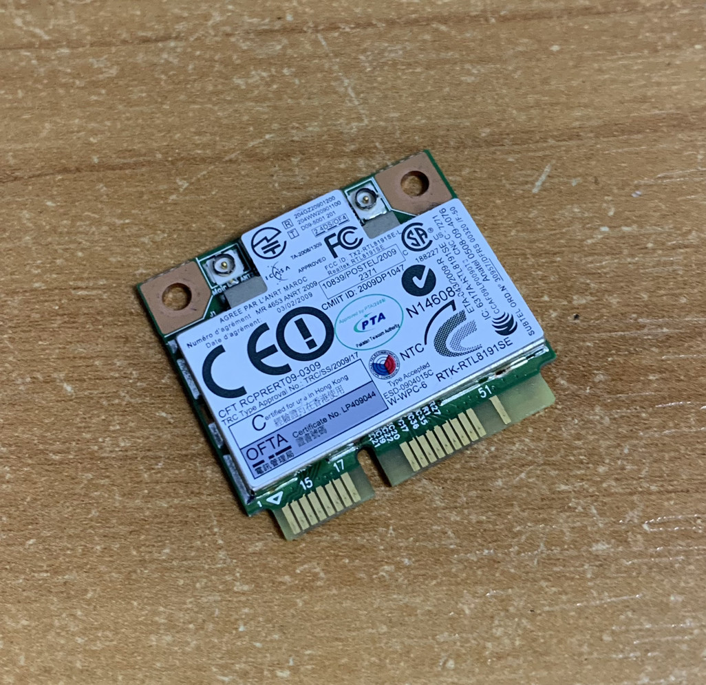 Купить Б/У Wi-Fi Модуль Realtek RTL8191SE, Lenovo L510, SL510, цена 200 ...