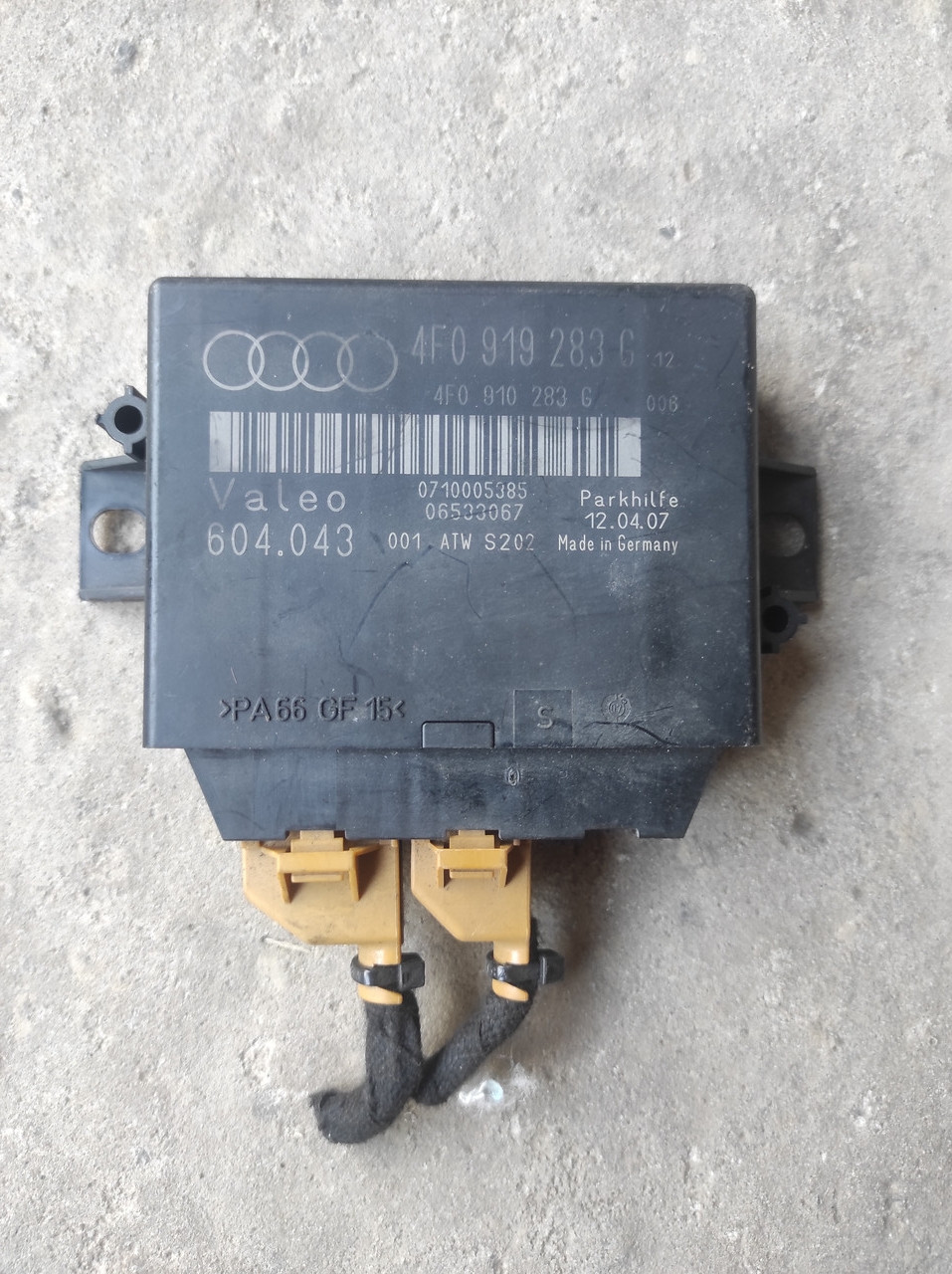 Блок управления парктрониками Audi A6 C6 4F0 910 283 G, 4F0 910 283G ...