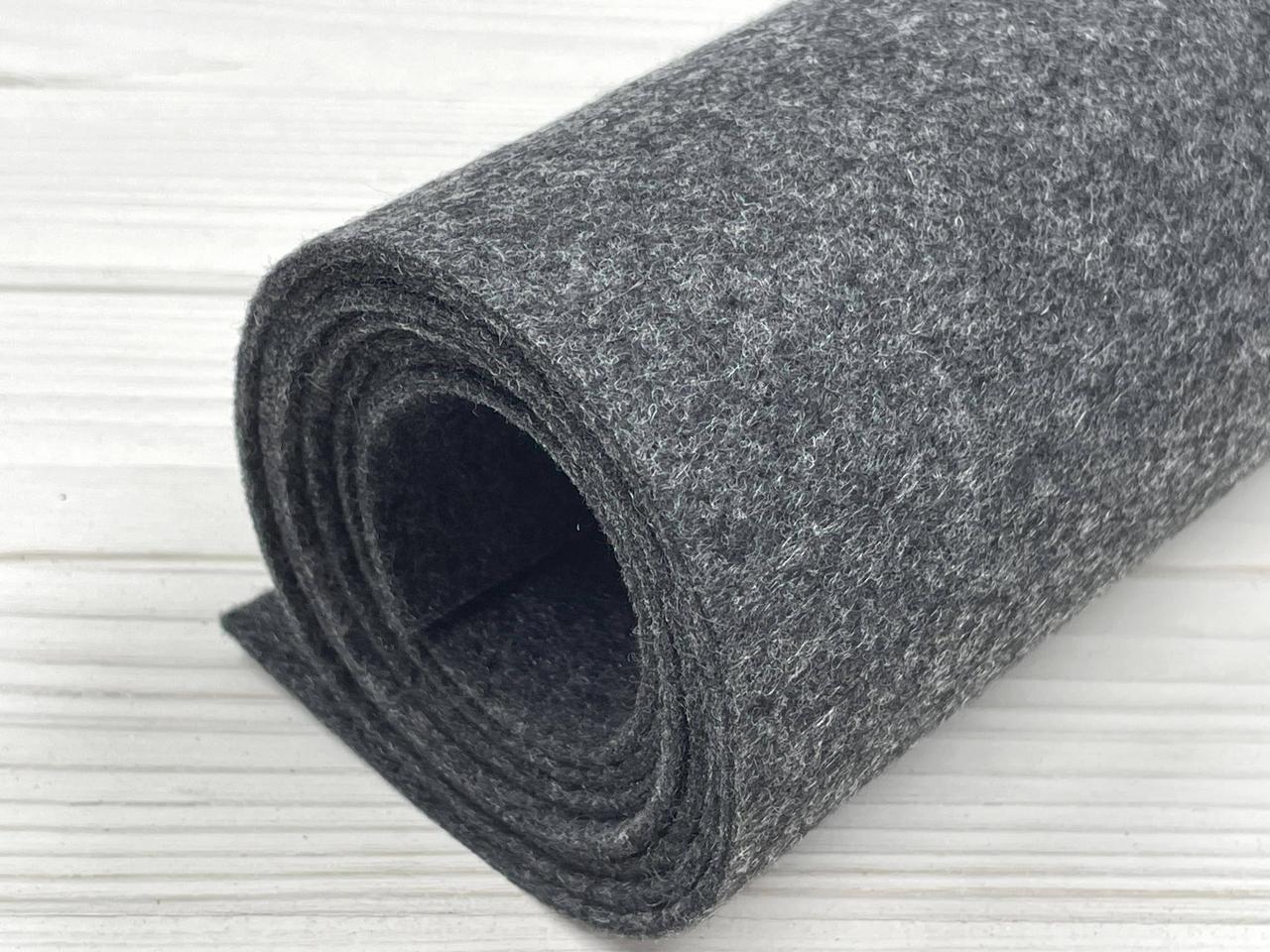 Войлок 2 мм (20х30 см) - Темно-сірий меланж (ID#1645339552), ціна: 9 ...