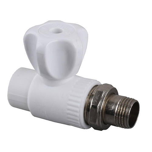 Вентиль радиаторный KALDE 22000 PPR прямой 20х1/2" с американкой ...