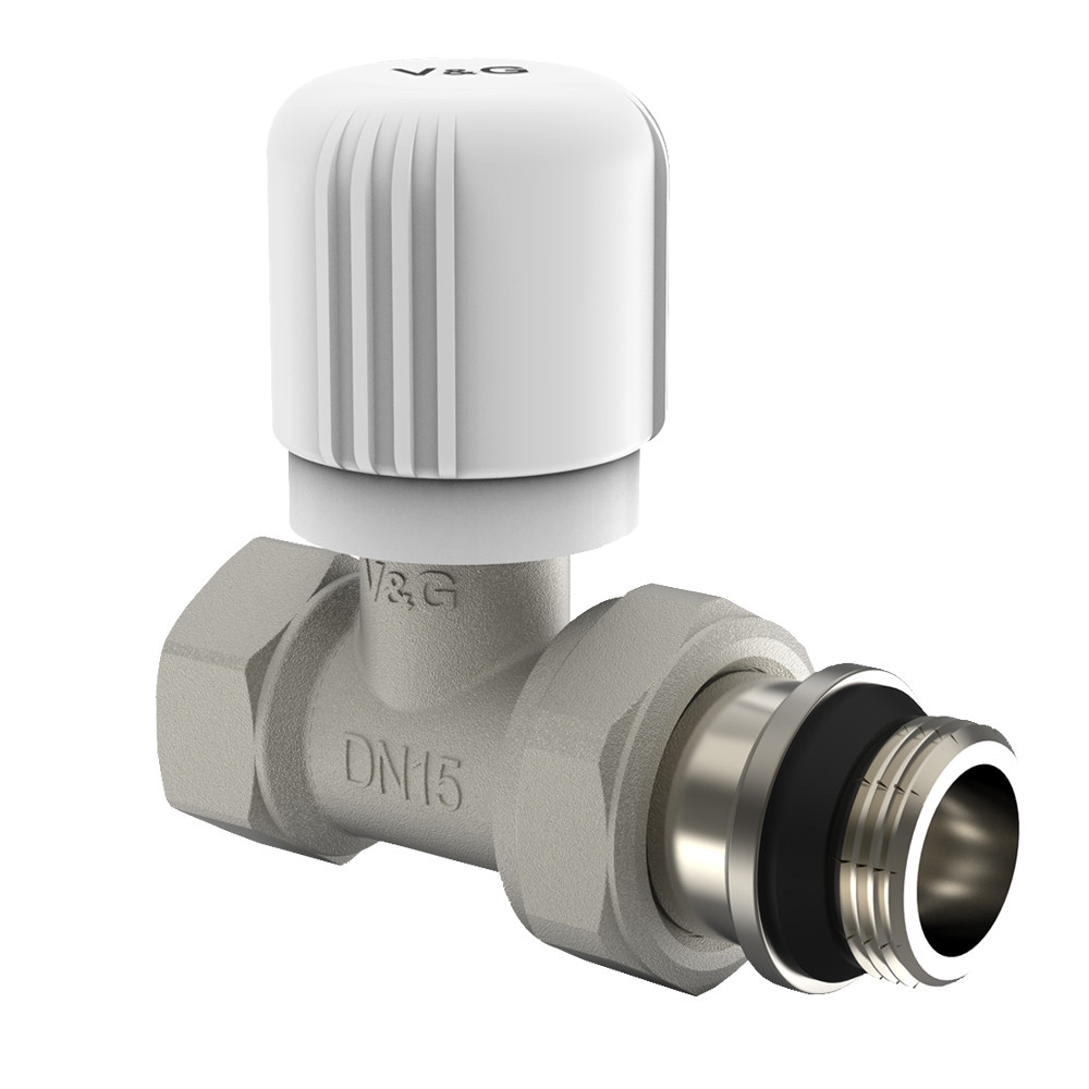 Вентиль радиаторный V&G VALOGIN прямой 3/4"x3/4" с американкой VG ...