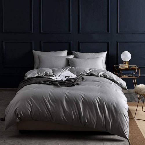 Купить Пододеяльник 220х240см бязь серого цвета 327119, цена 659 ...