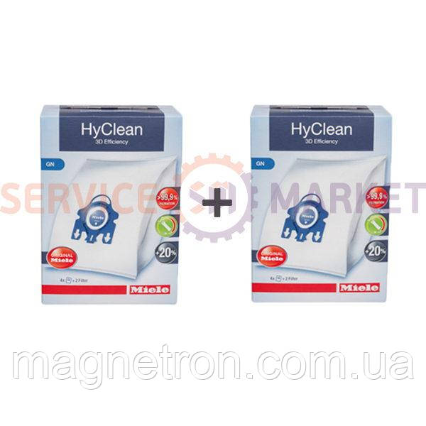 Купить Комплект мешков HyClean 3D GN (8шт) + фильтры для пылесоса Miele ...