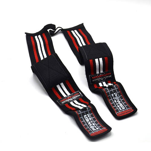 Кистьові бинти Power System PS-3500 Wrist Wraps Red/Black (ID ...