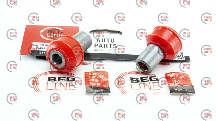 Сайлентблок внутріш. Наконечника/рейки 2108 гранатка червоний 2шт (2108 ...