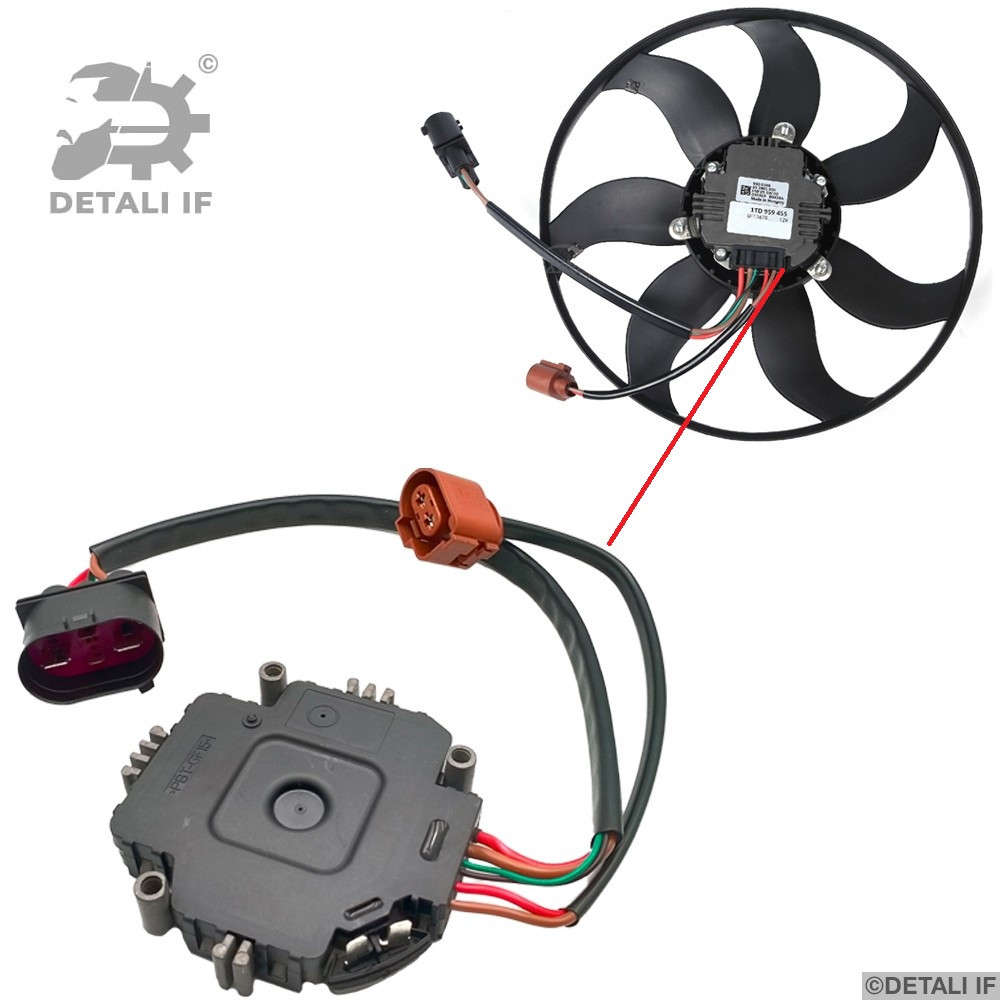 Регулятор вентилятора Touran Volkswagen 1K0959455EA 1K0959455P, цена ...