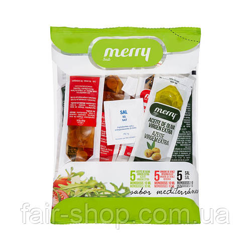 Соль Merry Olive oil, vinegar, and salt Merry, 15x10 мл. Доставка з США ...