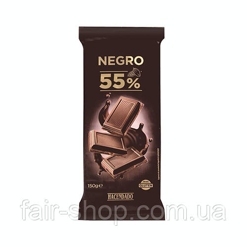 Шоколад Hacendado 55% Cocoa dark chocolate Hacendado, 150 гр. Доставка ...