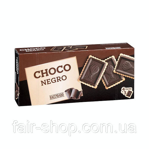 Печенье Hacendado Dark chocolate biscuits with chocolate bar Hacendado ...