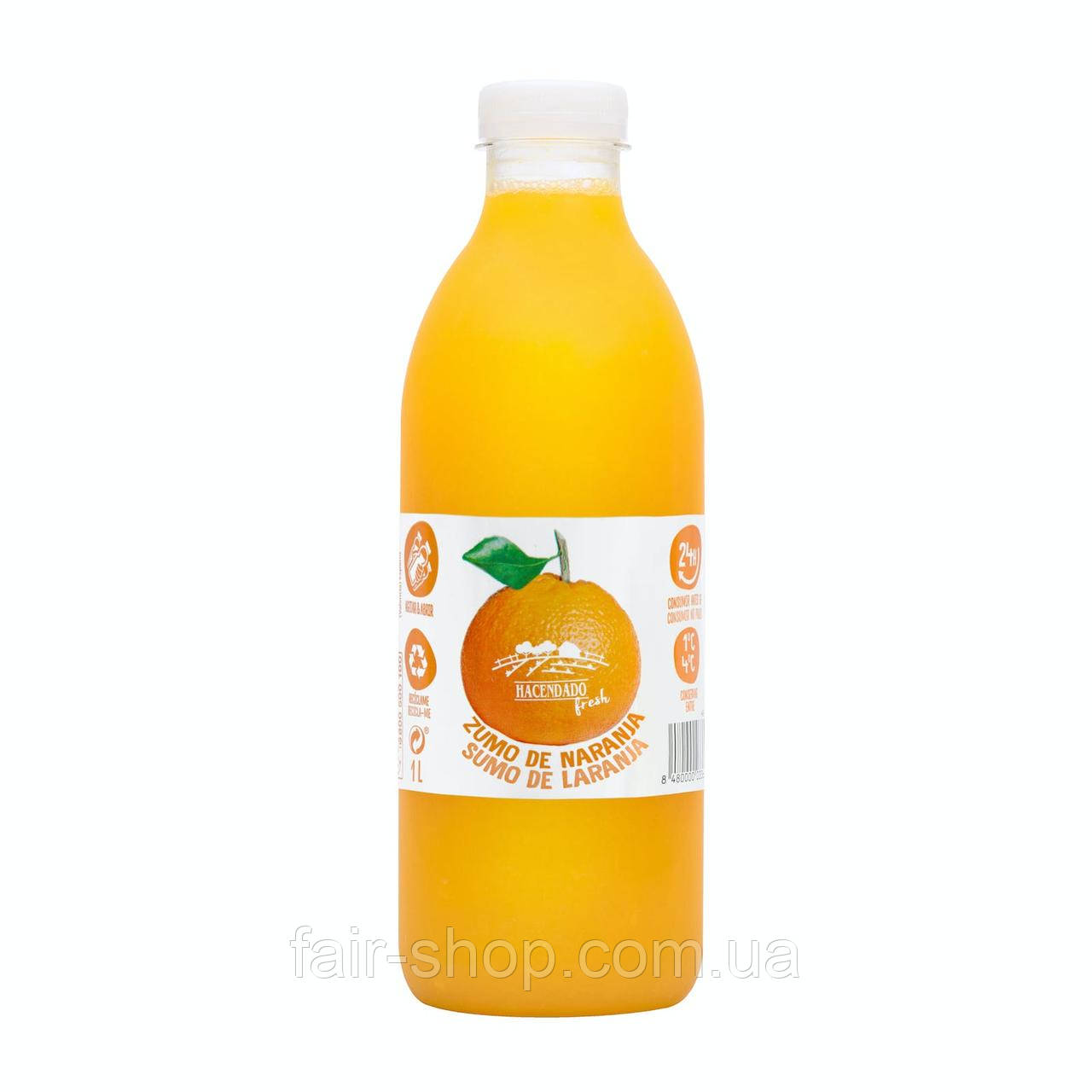 Апельсиновый сок Hacendado Freshly squeezed orange juice Hacendado ...