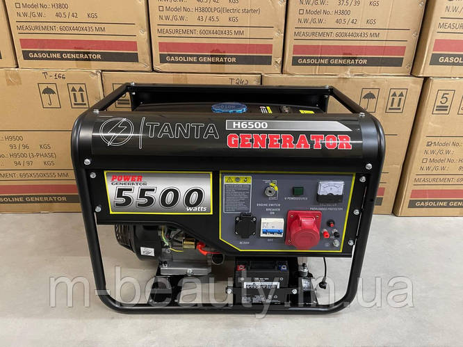 Купить Бензиновый генератор TANTA H6500 (380): трехфазный, 5-5,5 кВт с ...