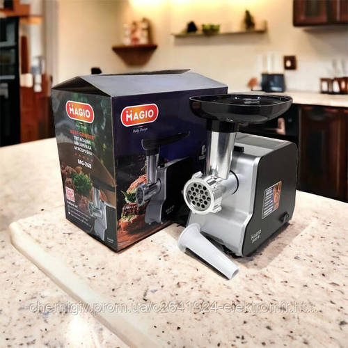 Купити М'ясорубка для помідорів Magio MG-268 2000 Вт | М'ясорубка металева | М'ясорубка AT-109 ...