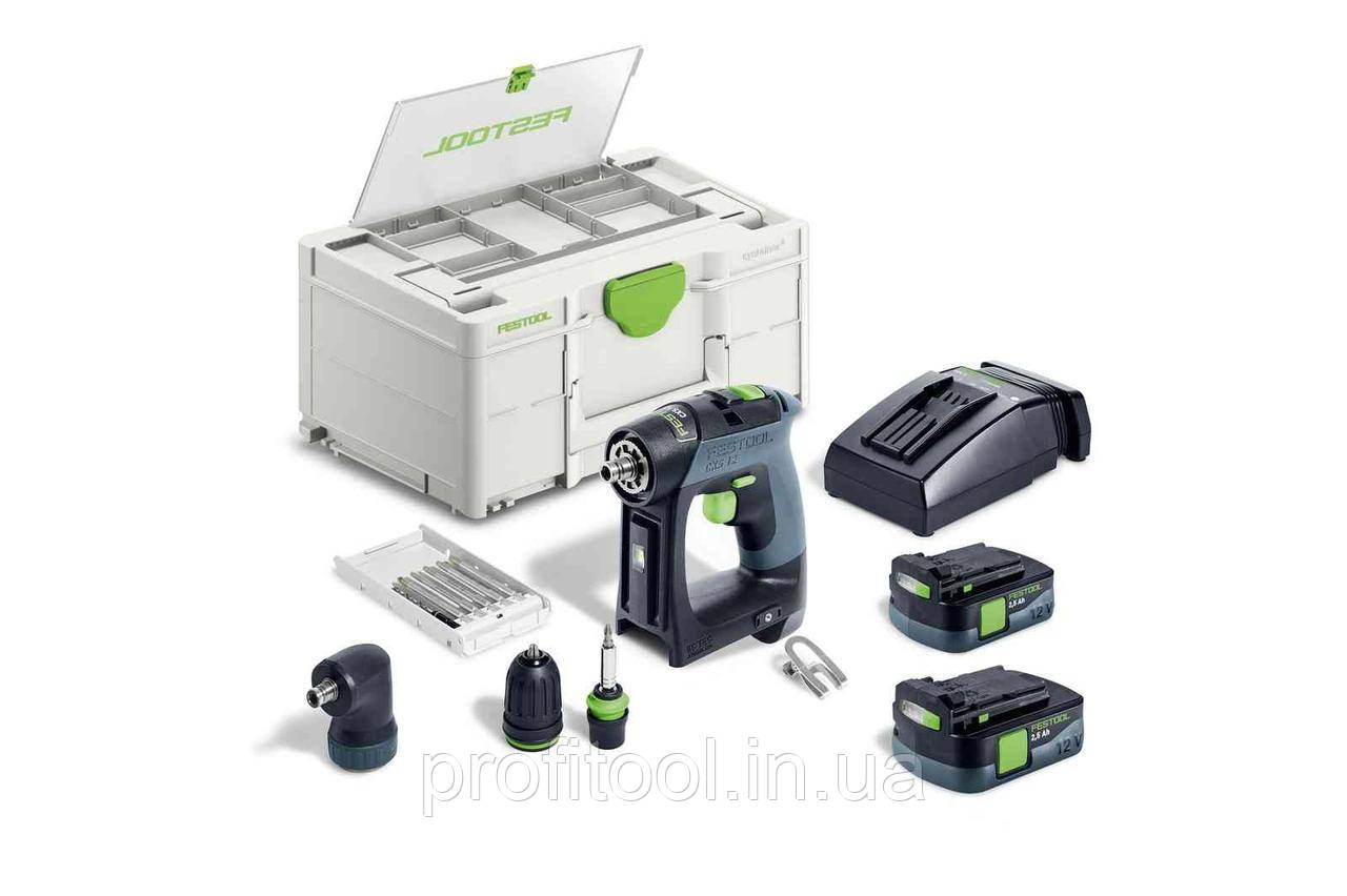 Акумуляторний дриль-шуруповерт FESTOOL CXS 12 2,5-Set безщітковий ...