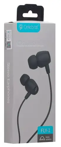 Купить Наушники Celebrat FLY-1 Black, цена 150 ₴ — Prom.ua (ID#1690649784)