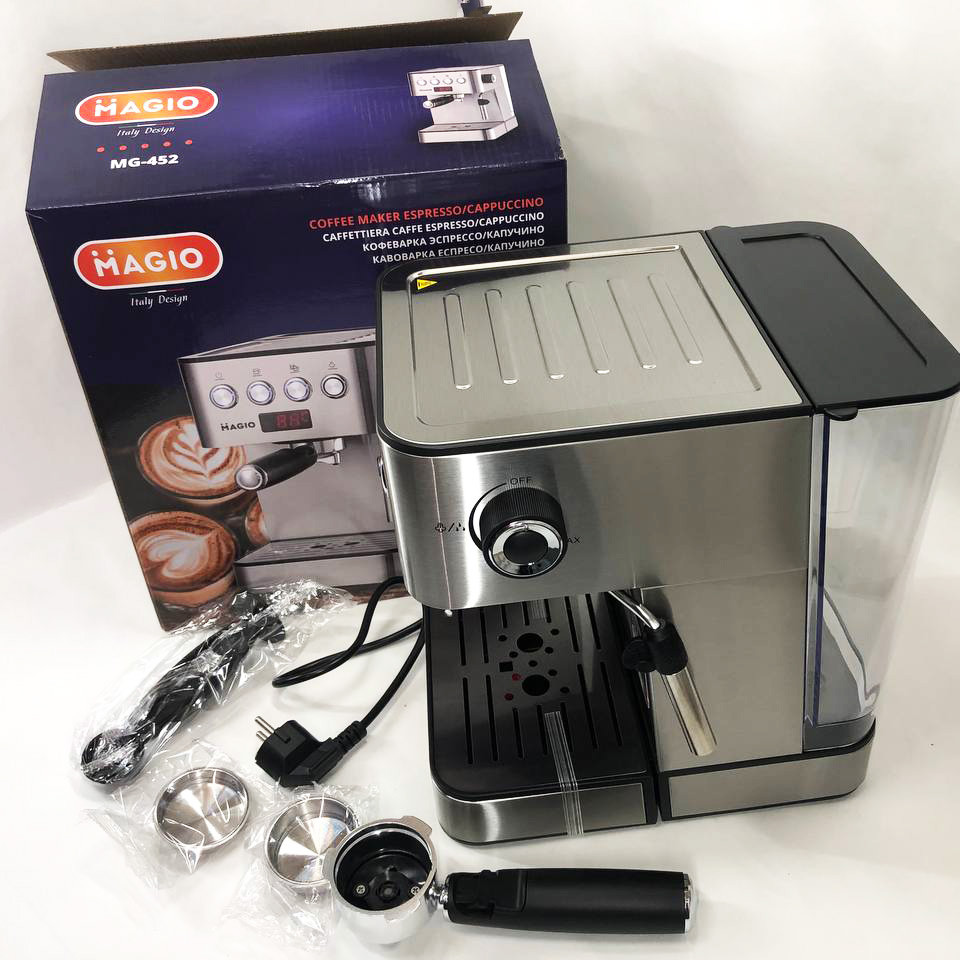 Кавомашина домашня Magio MG-452, Кавовий апарат для дому, QF-578 Кавомашини автоматичні (ID ...