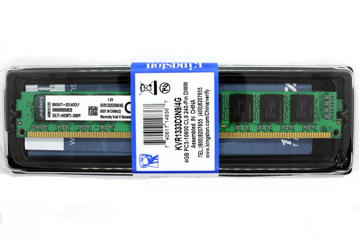 Оперативна пам'ять Kingston DDR3-1333 4096MB PC3-10600 (KVR1333D3N9/4G ...