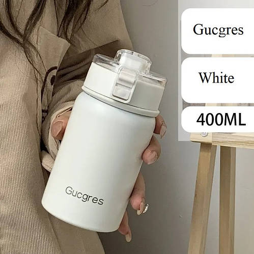 Термоc бідон Gucgres з нержавіючої сталі 400ml із сіткою заварником, з ...