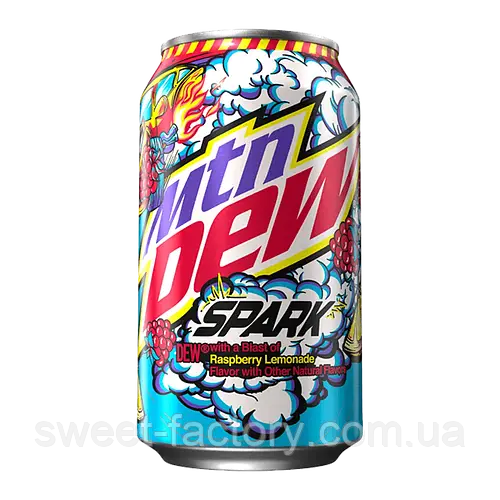 Mtn Mountain Dew Spark Raspberry Lemonade 355ml (ID#1942476532), ціна ...