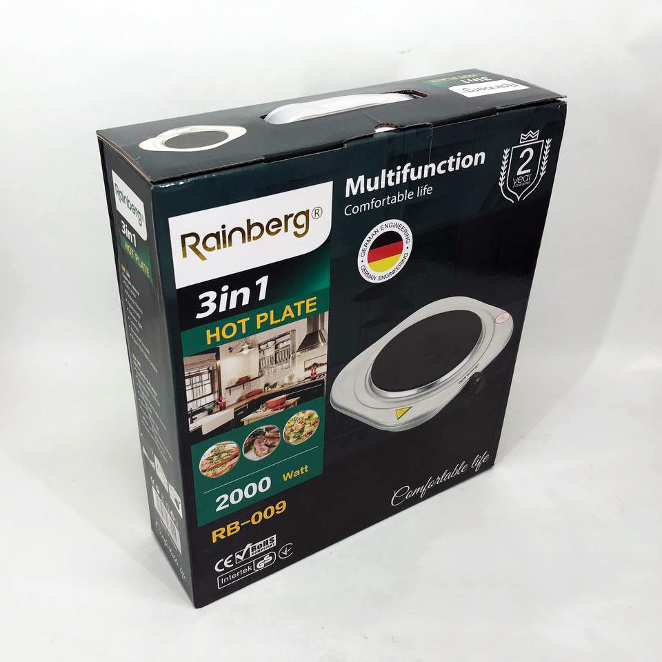 Купить Плита электрическая Rainberg RB-009 одноконфорочная настольная ...