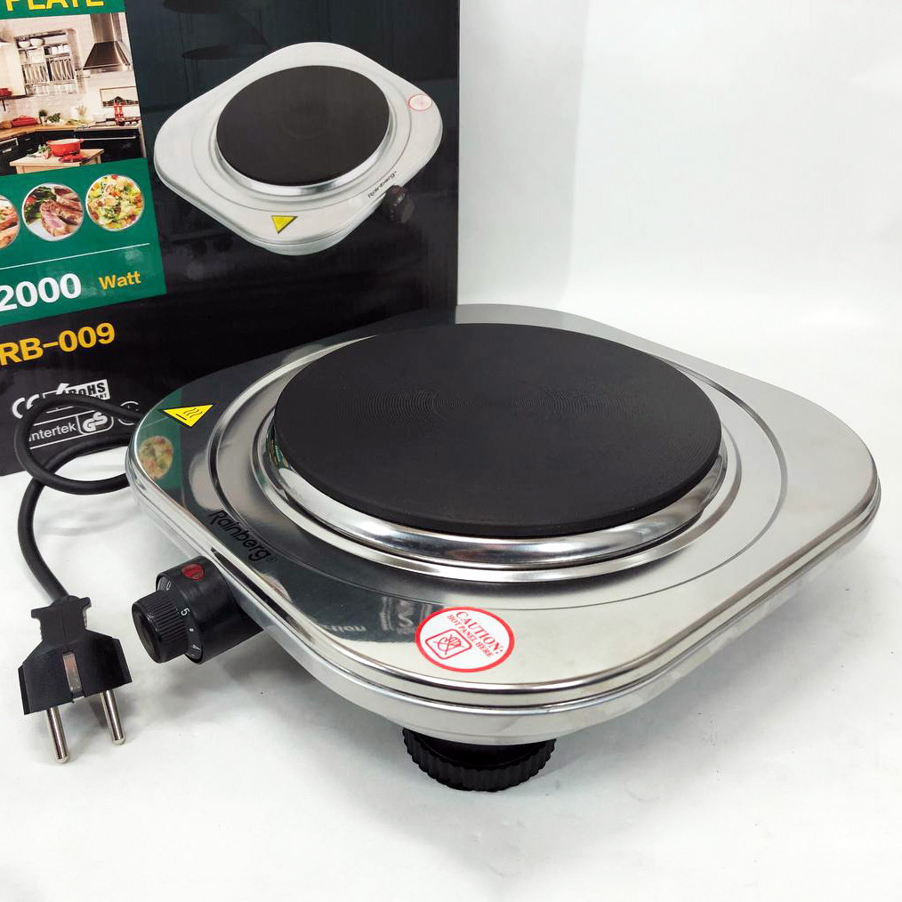 Купить Плита электрическая Rainberg RB-009 одноконфорочная настольная электроплита на одну ...