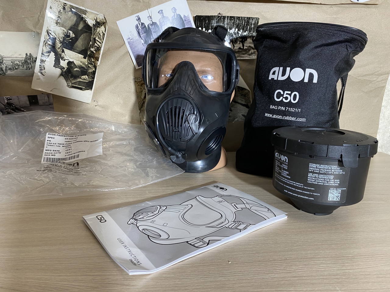 Маска НАТО GB Британія AVON C50 C 50 + AVON фільтр новий протигаз ...