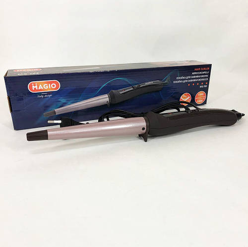 Купить Плойка конусная MAGIO MG-703, Плойка для прикорневого объема, Стайлер IP-328 для завивки ...