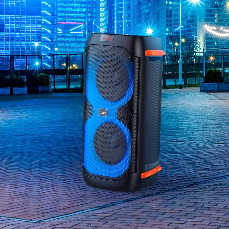 Акустика-караоке HOCO Manhattan wireless dual mic outdoor BT speaker ...