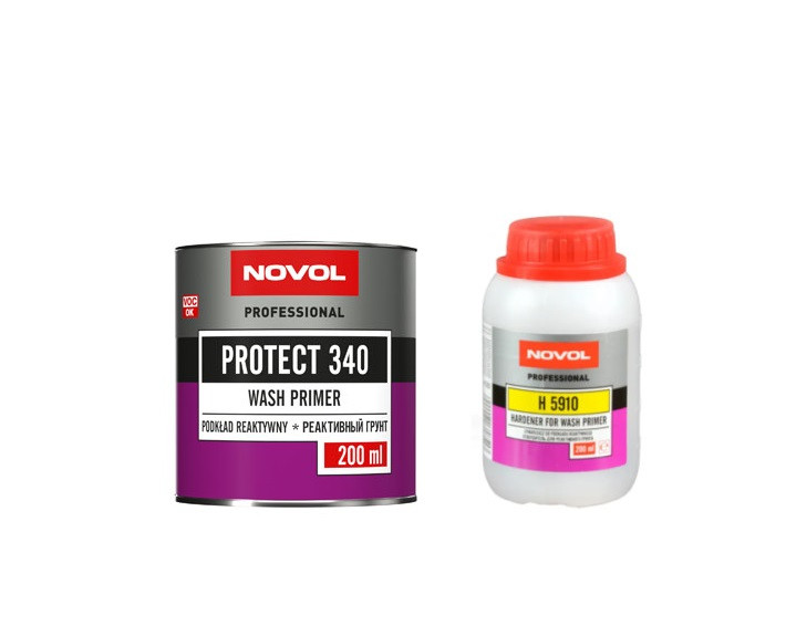 Купить Реактивный грунт Novol Protect 340 Wash Primer + отвердитель ...