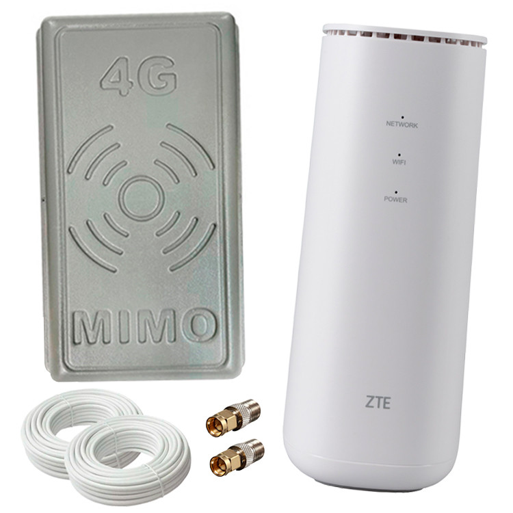 4G Интернет + Wi-Fi 6 (роутер ZTE MF289F + МИМО антенна 17 км) (ID ...