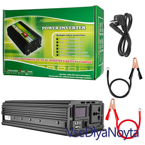 Купить Инвертор Belttt 1000W, 12V, 8A (пиковая мощность 2000W ...