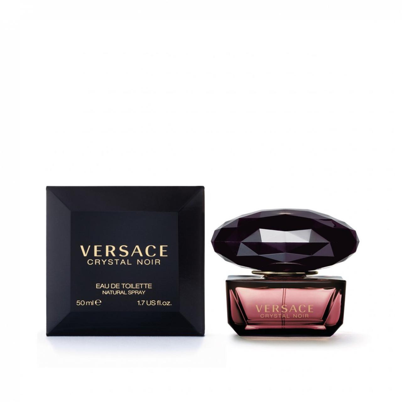 Туалетная вода Версаче Versace Crystal Noir 50ml, стойкие шлейфовые ароматы с нотой пиона амбры ...