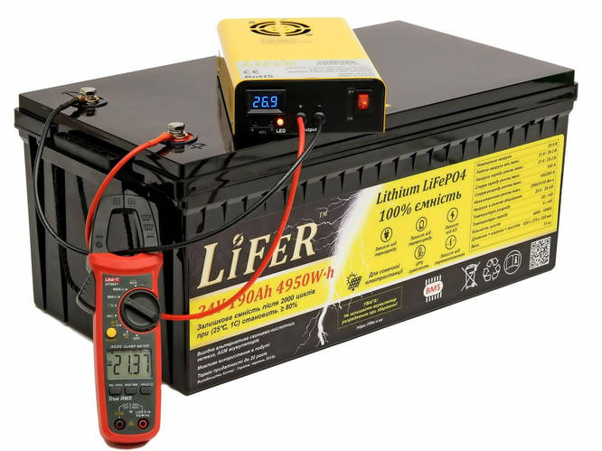 Купити Зарядний пристрій LiFeR для акумуляторів LiFePO4 24 V 20 A ...