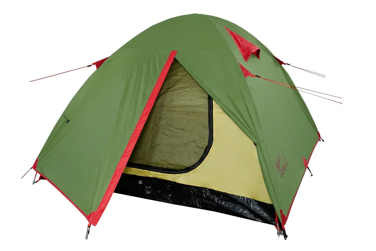 Палатка Туристическая Трехместная Tramp Lite Camp 3 Олива D1P1-2023 — в ...