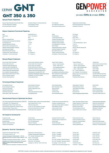 Купить ГЕНЕРАТОР ДИЗЕЛЬНИЙ GENPOWER GNT-350 280 кВт, цена 840000 ...