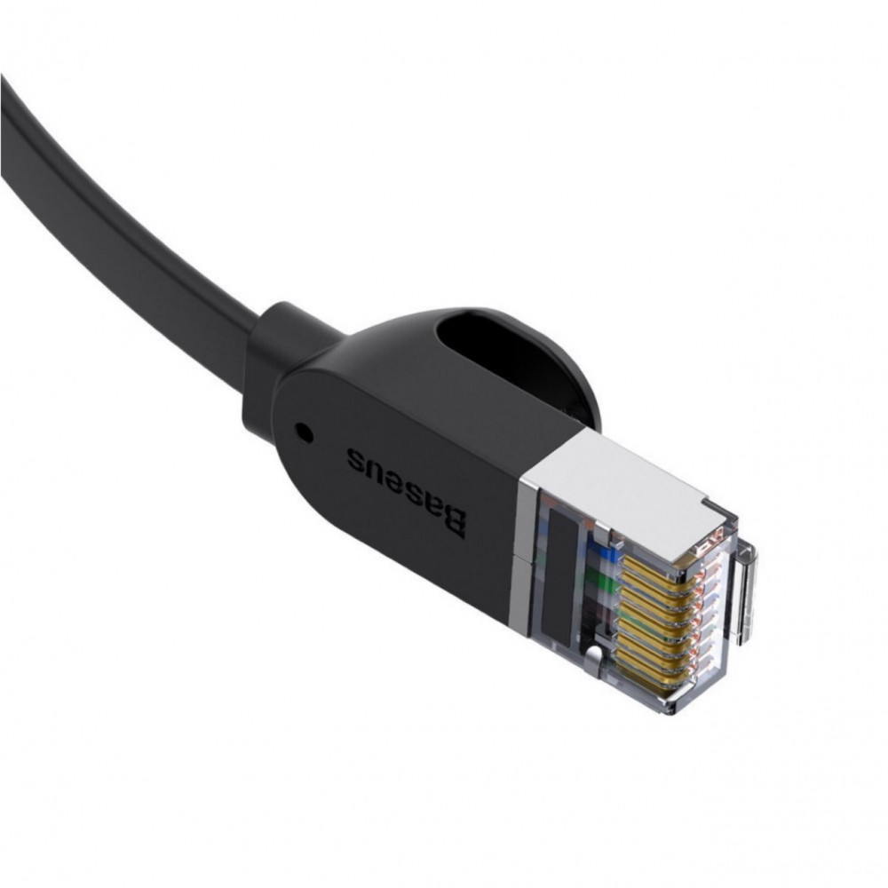Six types of RJ45 Gigabit network cable 0.5m Baseus (PCWL-A01) high Speed (flat cable) Black ...