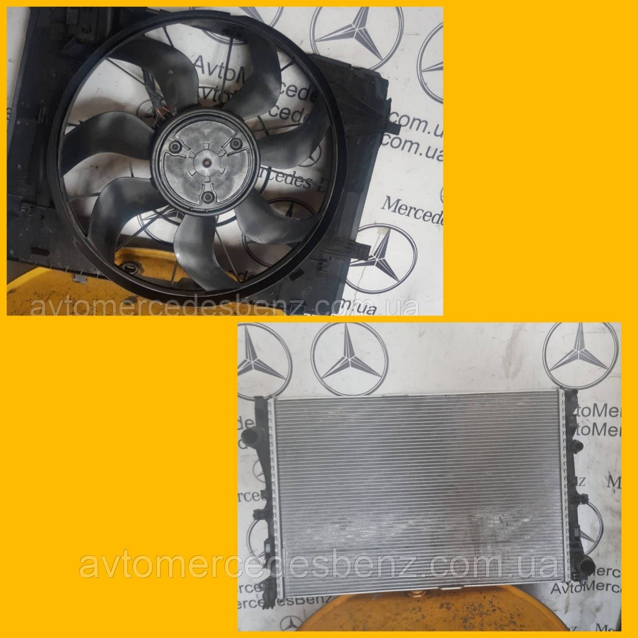Вентилятор радиатора, радиатор mercedes С-205, w205, w253, w213 ,glc253 ...