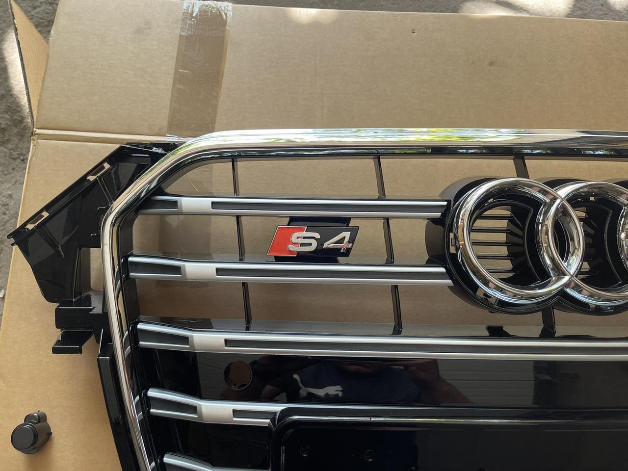 Решетка радиатора Audi A4 B8 (11-15) тюнинг стиль S4 (хром рамка) (ID ...