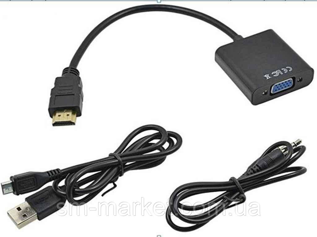 Переходник HDMI VGA с Питанием и Звуком 140131118 ТМ Китай — в ...