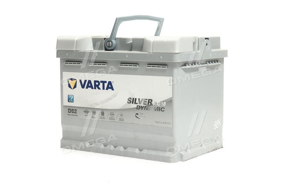 Купити Акумулятор 60Ah-12v VARTA Silver Dynamic AGM (D52) (242х175х190), R, EN680 560 901 068 ...