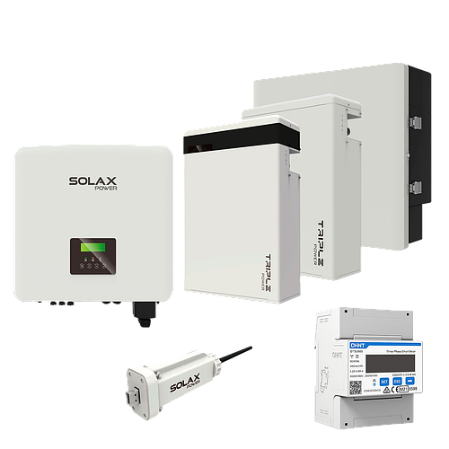 Купить Комплект Solax 3.3: Трехфазный гибридный инвертор на 12 кВт с ...